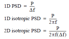Power Spectral Density (PSD)
